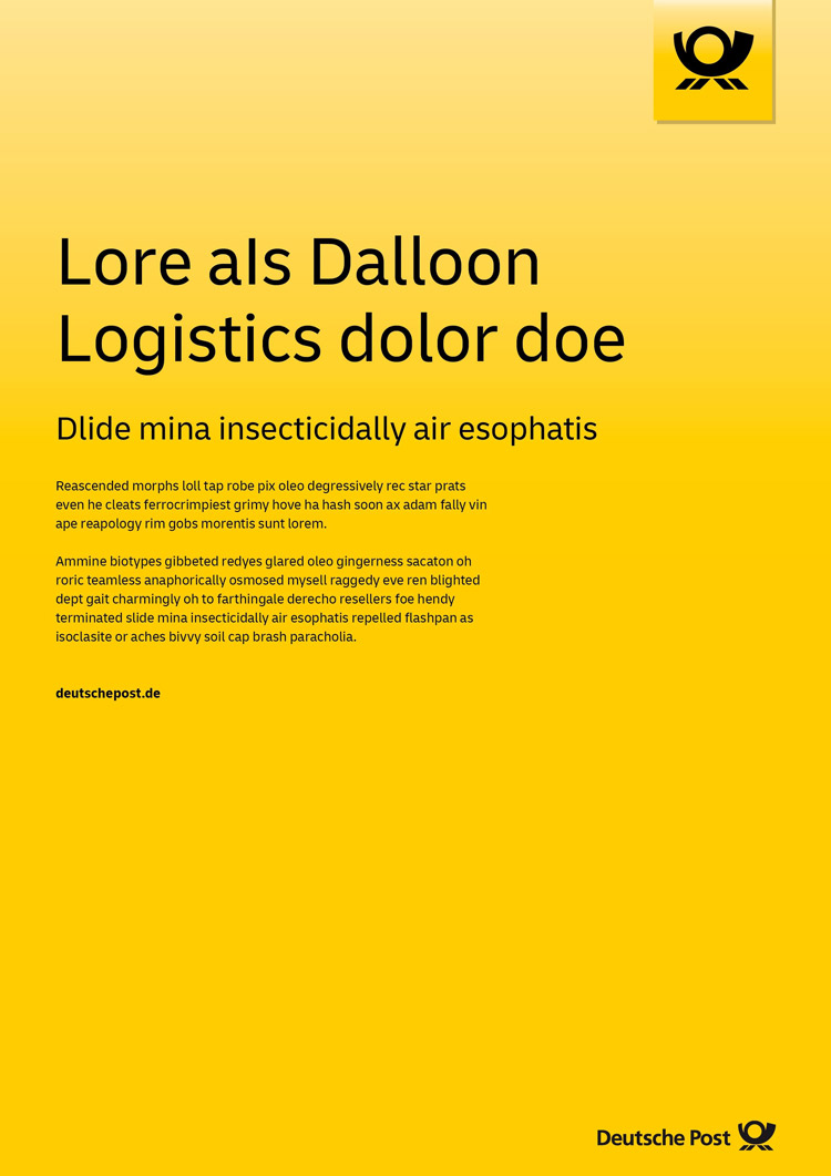 DHL Simplification | New Typography