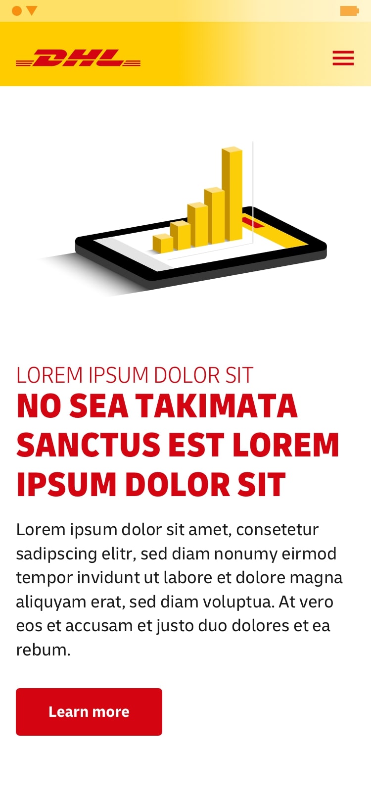 DHL Simplification | New Typography