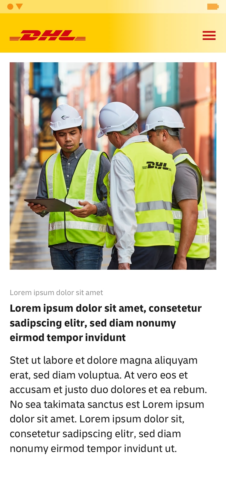 DHL Simplification | New Typography