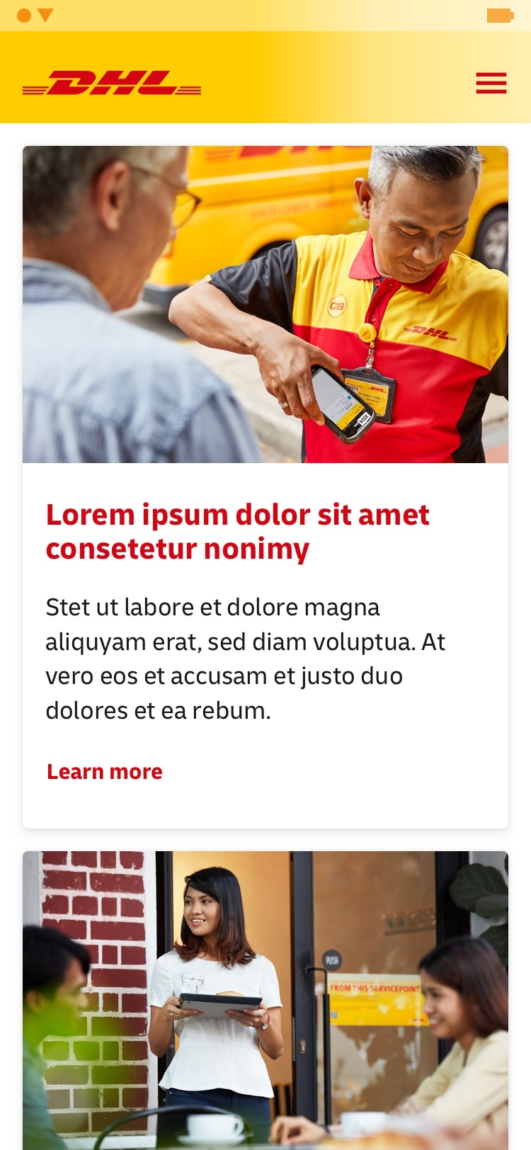 DHL Simplification | New Typography