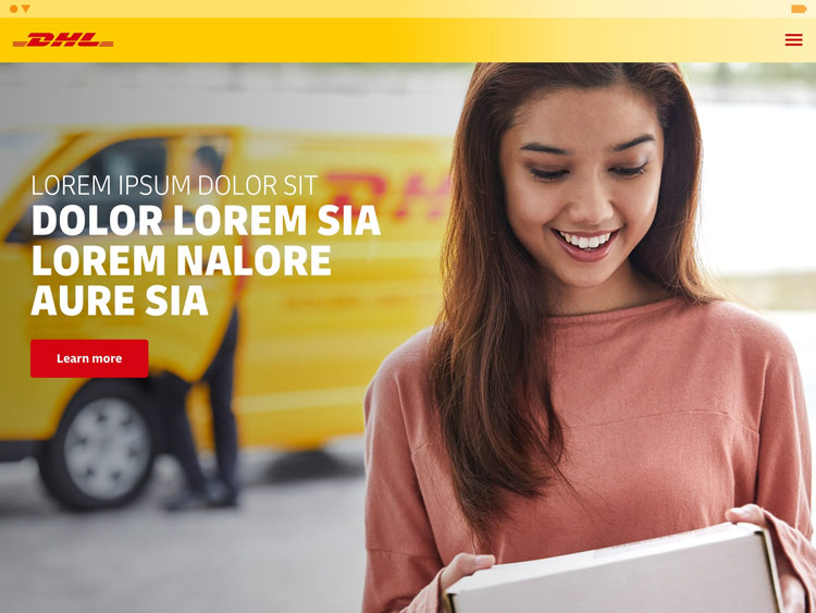 DHL Simplification | New Typography