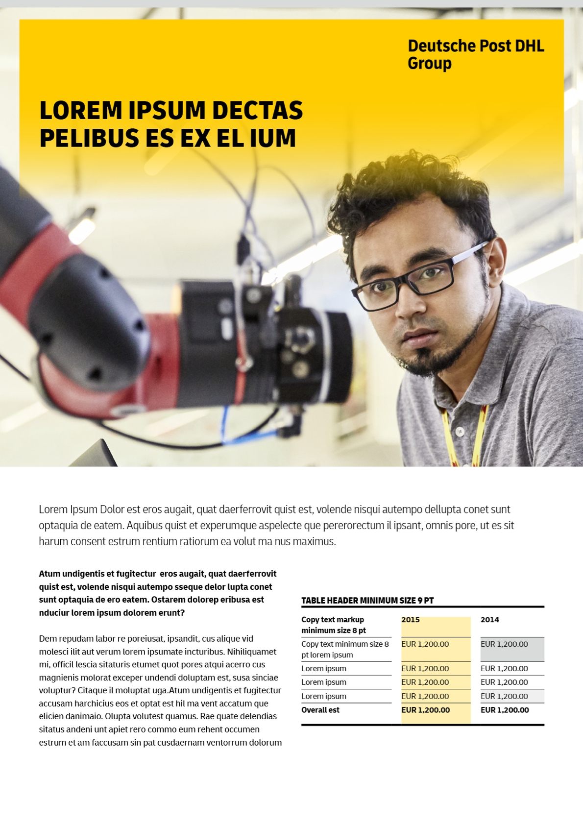 DHL Simplification | New Typography